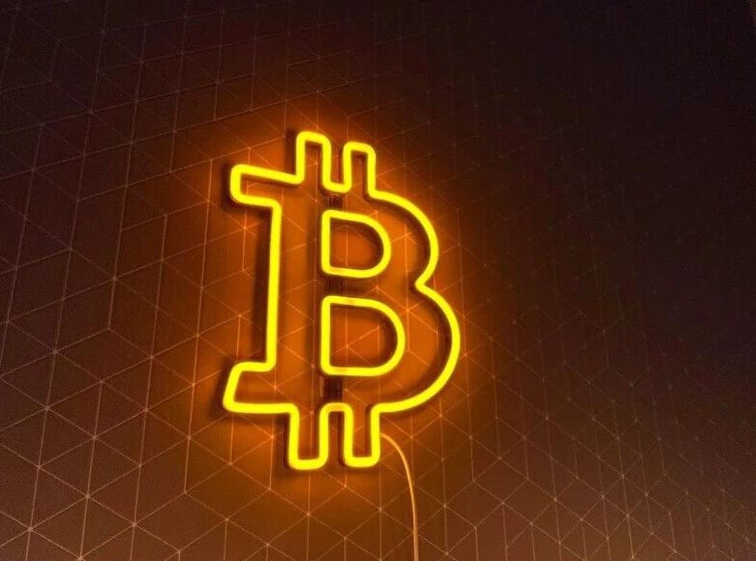Bitcoin Logo Neon Sign, Bitcoin Neon Sign, Bitcoin Logo Led, Btc Neon ...