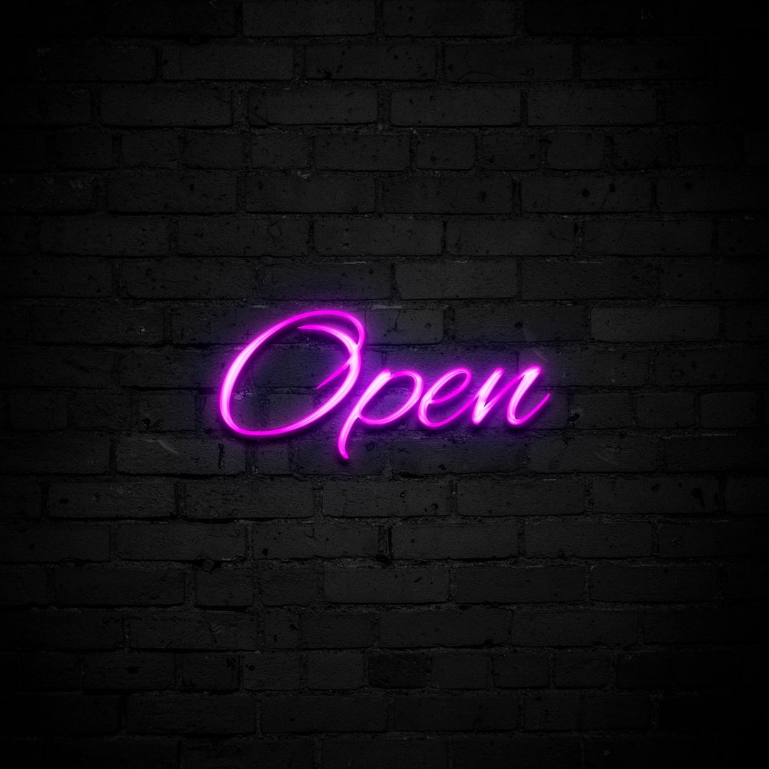 Open Neon Sign, Open Neon Led Sign, Led Neon Light, Name Neon Sign ...
