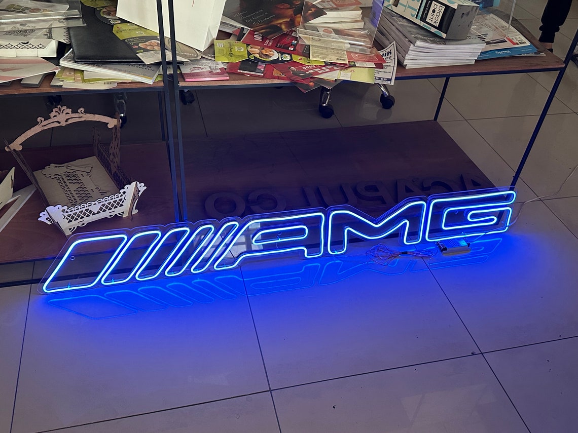 AMG Neon Sign, Mercedes Neon Sign, Brabus Neon Sign, 3D Neon Sign ...