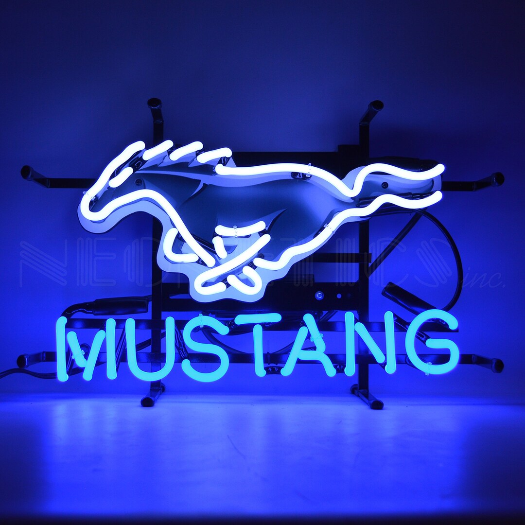 Mustang Neon Sign, Garage Neon Sign, Car Neon Sign, Chevrolet Neon Sign ...