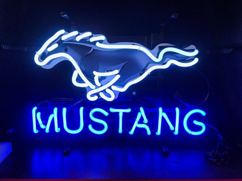 Mustang Neon Sign, Garage Neon Sign, Car Neon Sign, Chevrolet Neon Sign ...