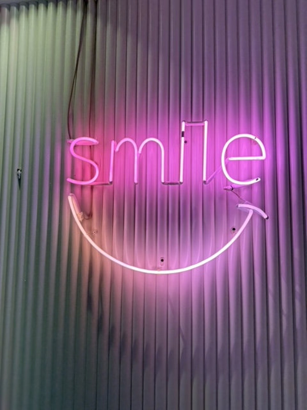 Smile Neon Sign, Smile Neon, Wall Neon Sign, Home Neon Sign, Custom ...