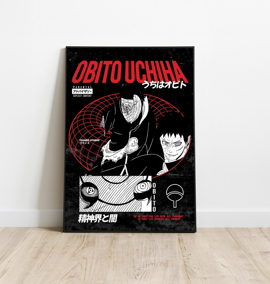 Poster Obito Uchiha Naruto - Etsy