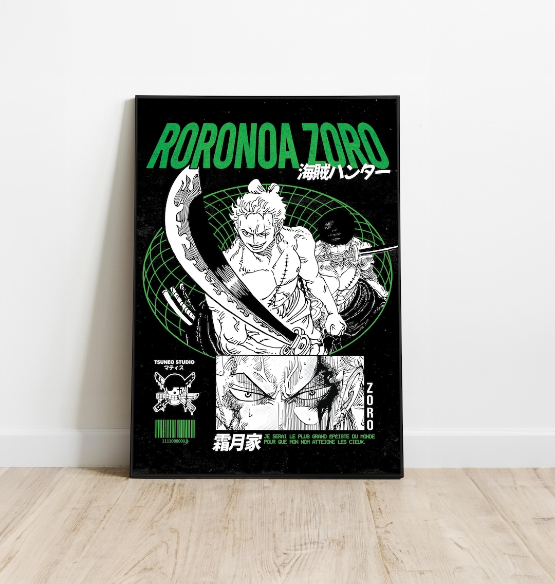 Poster Roronoa Zoro One Piece - Etsy