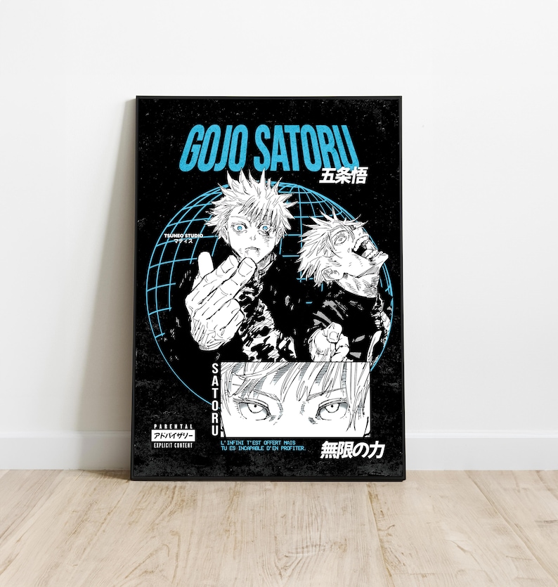 Gojo Satoru Jujutsu Kaisen Poster - Etsy