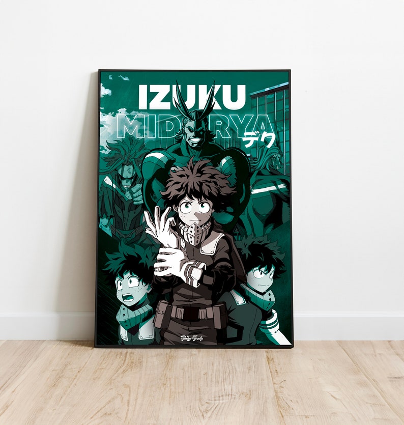 Poster Izuku Midoriya My Hero Academia - Etsy