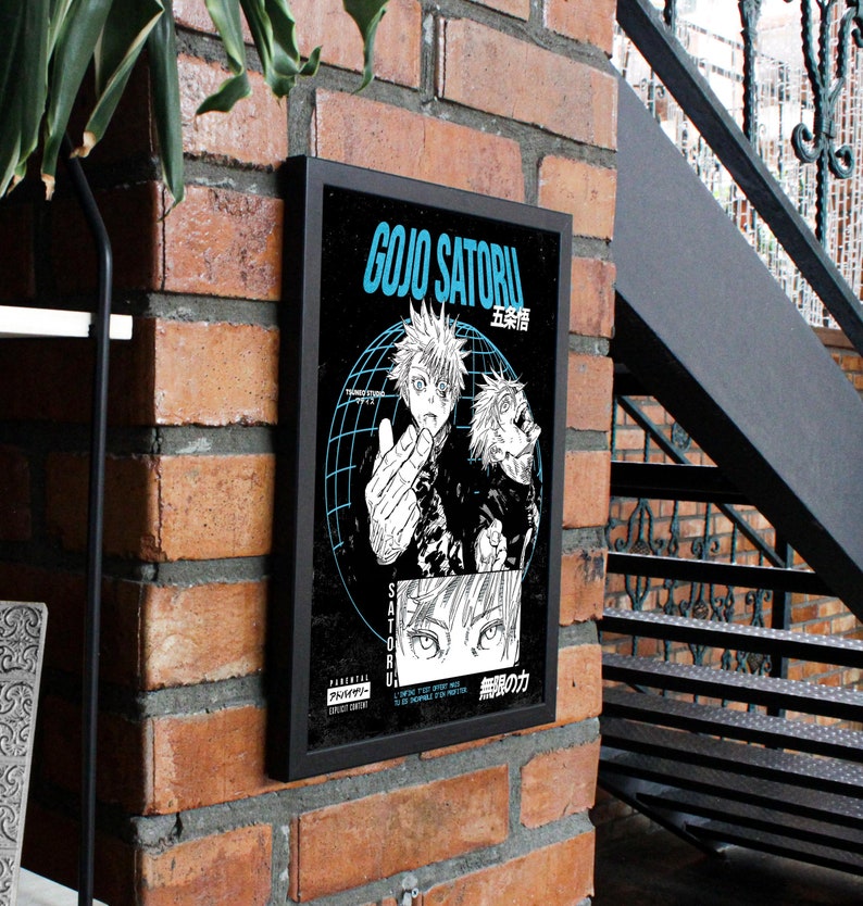 Poster Gojo Satoru Jujutsu Kaisen - Etsy France