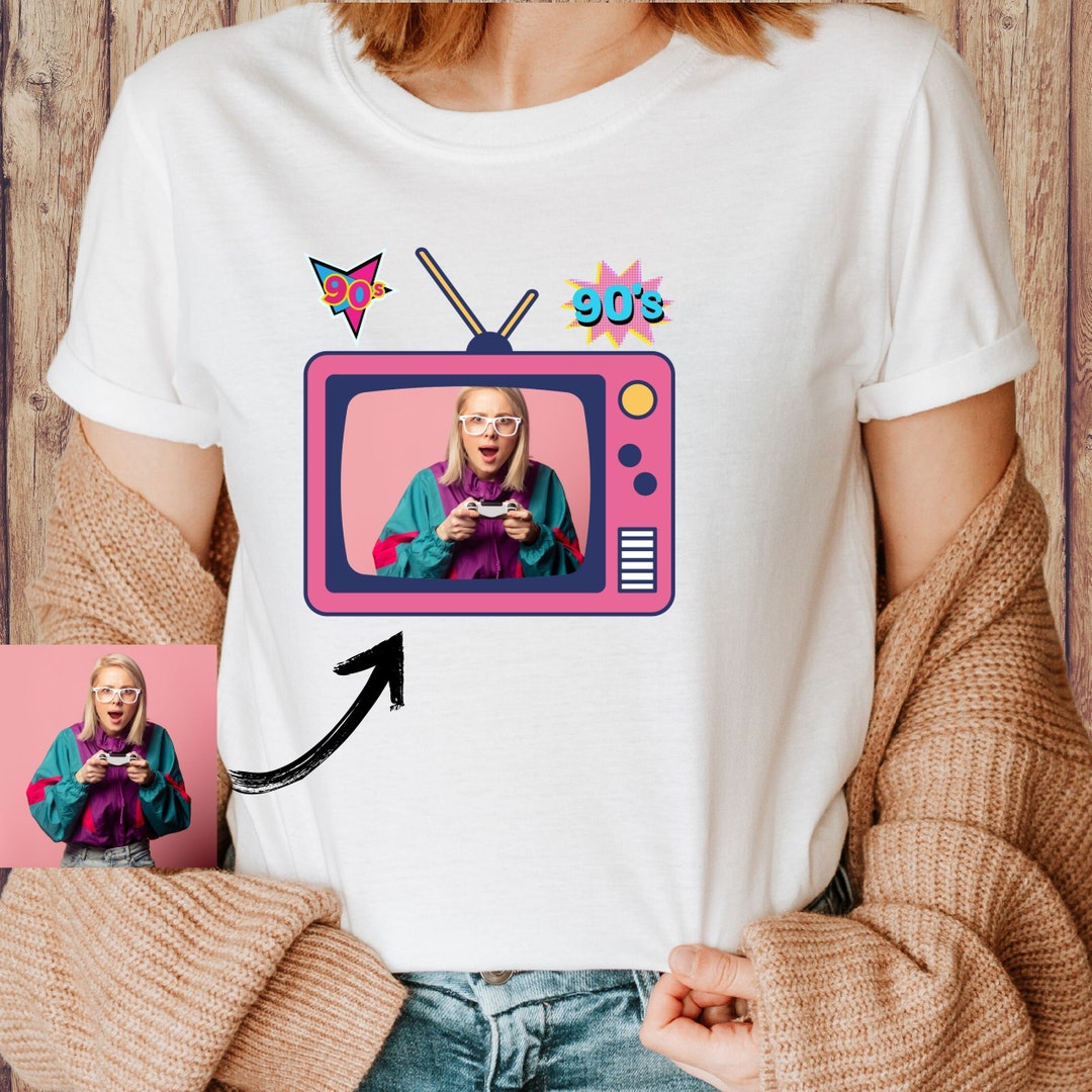 Custom Tv Shirt Custom Photo Tshirt Vintage 90s Tshirt Custom Your Own ...