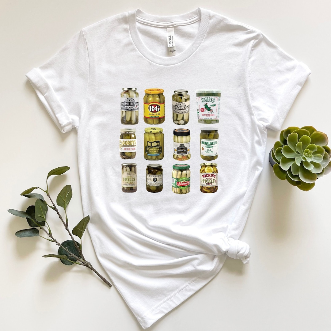 Pickle Jar Shirt I Foodie Tshirt I Canned Pickles Tee I Canned Pickles ...