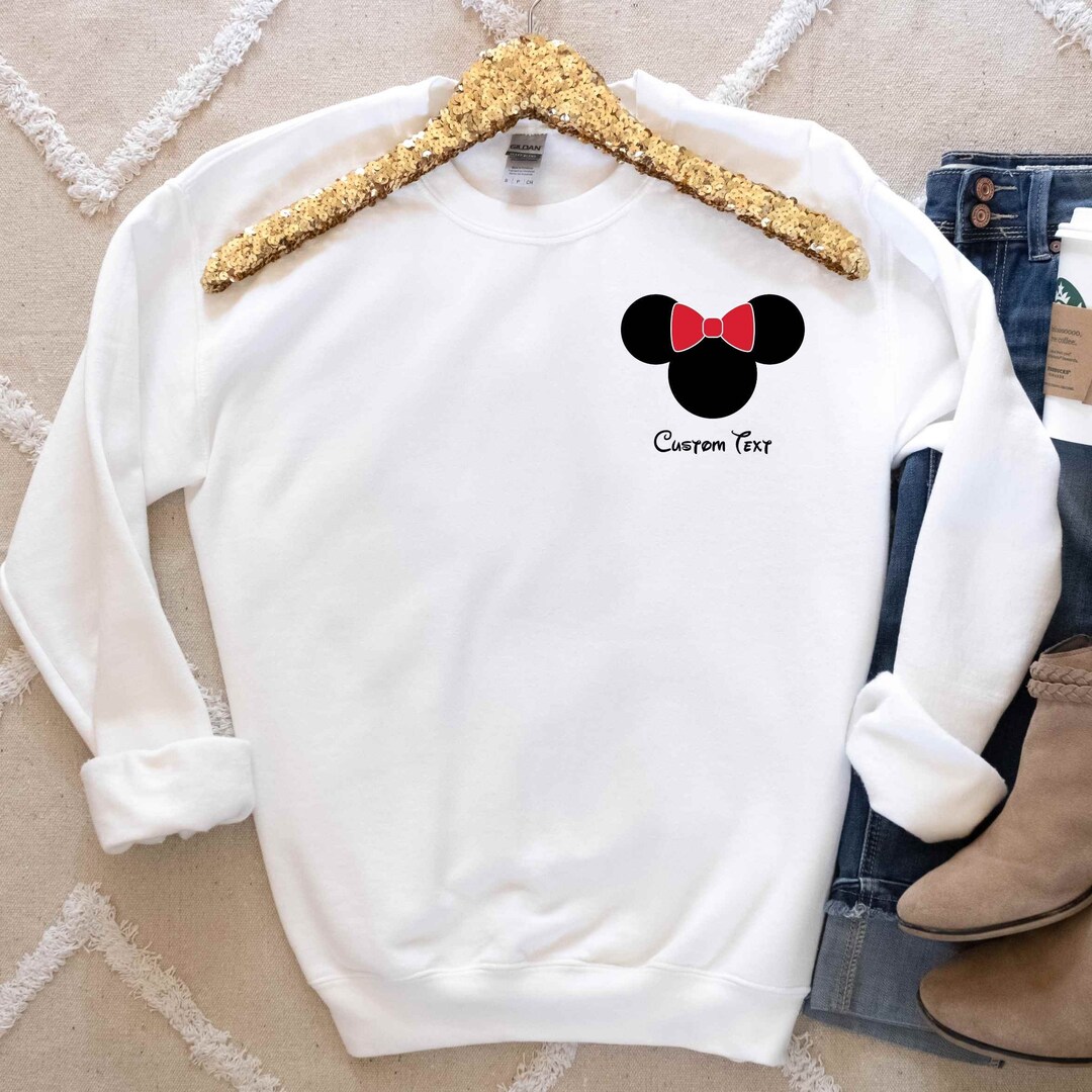 Cute Mouse Custom Sweatshirt Mouse Custom Hoodie Mickey and Minnie ...