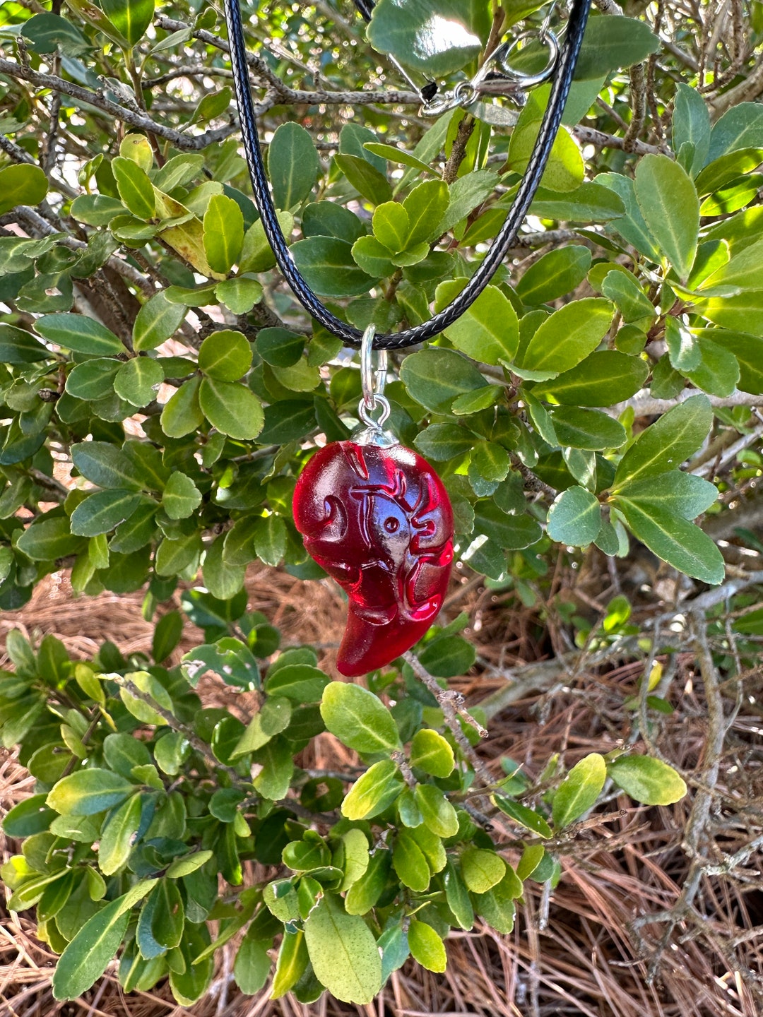 The Legend of Zelda TOTK - Secret Fire Stone Necklace - Etsy