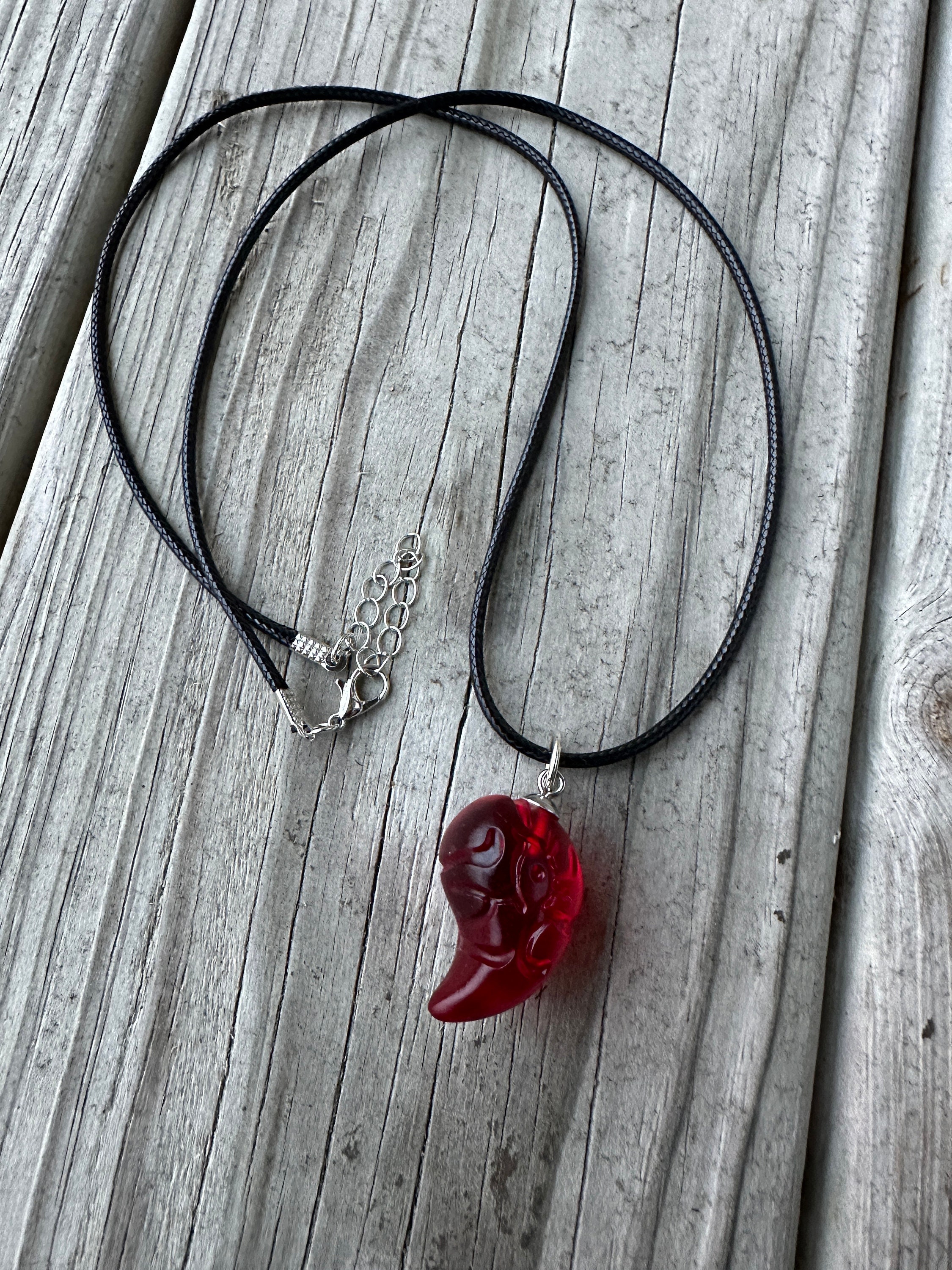 The Legend of Zelda TOTK - Secret Fire Stone Necklace - Etsy