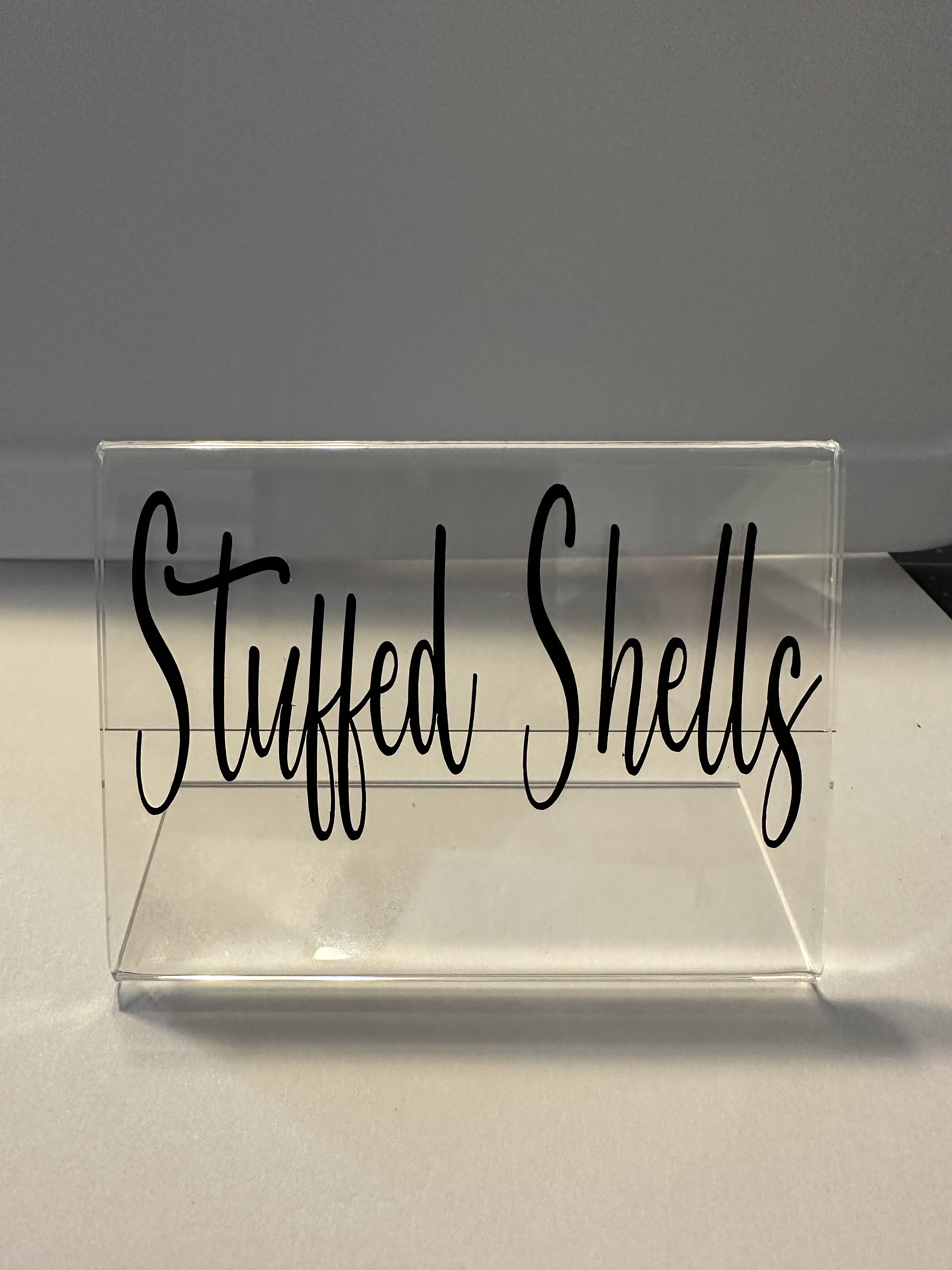 Buffet Table Acrylic Signs - Etsy