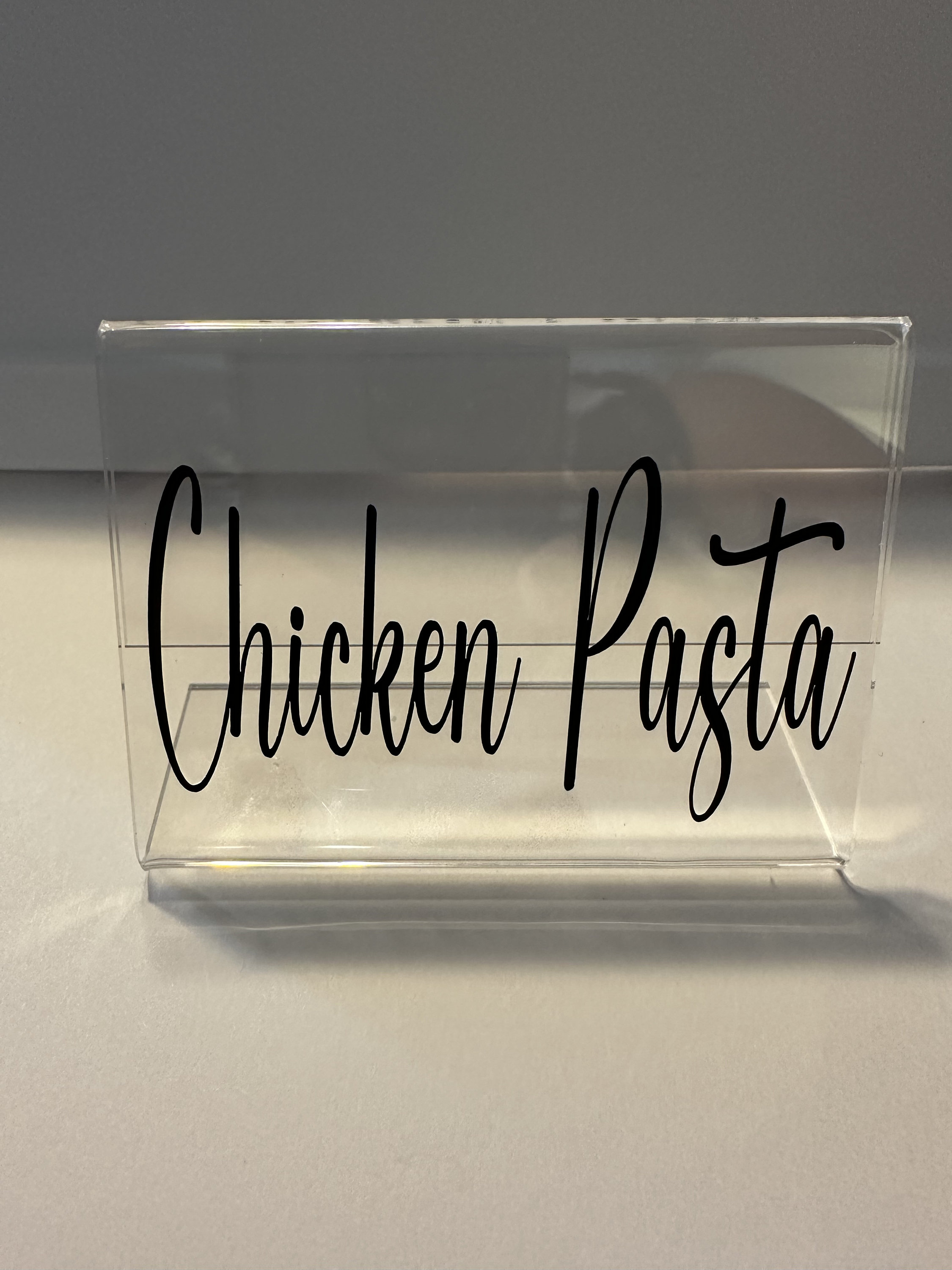 Buffet Table Acrylic Signs - Etsy