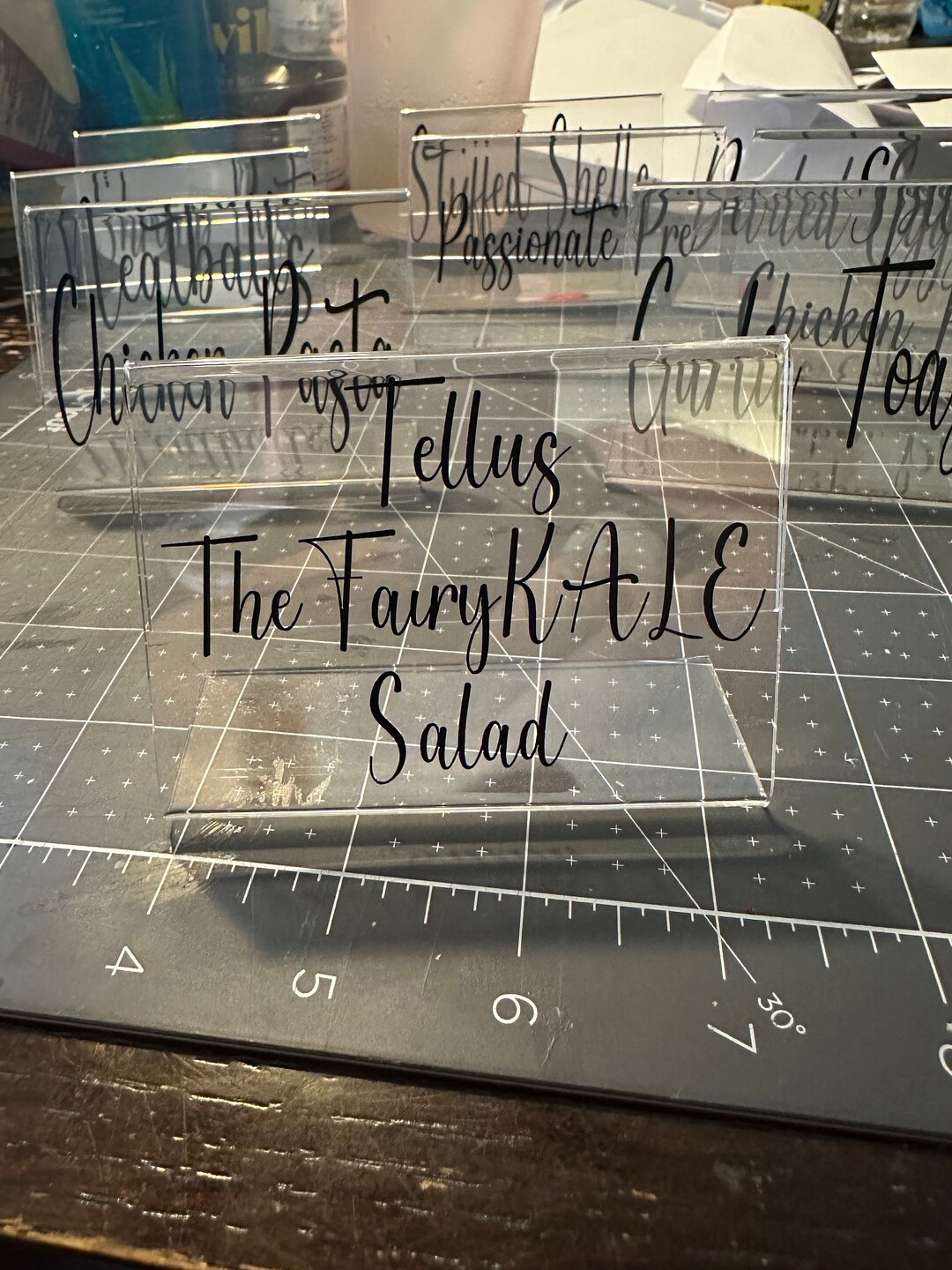Buffet Table Acrylic Signs - Etsy