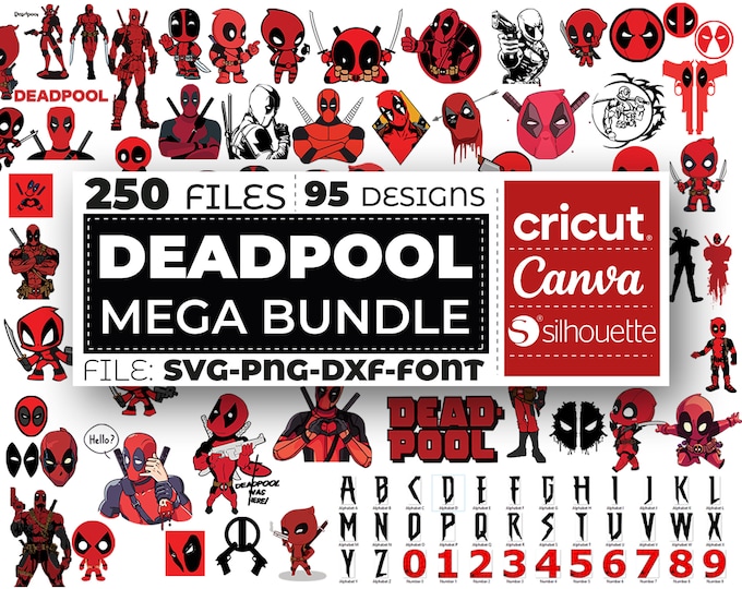 Deadpool Font, Deadpool Svg, Deadpool Font Svg, Deadpool Font Cricut ...