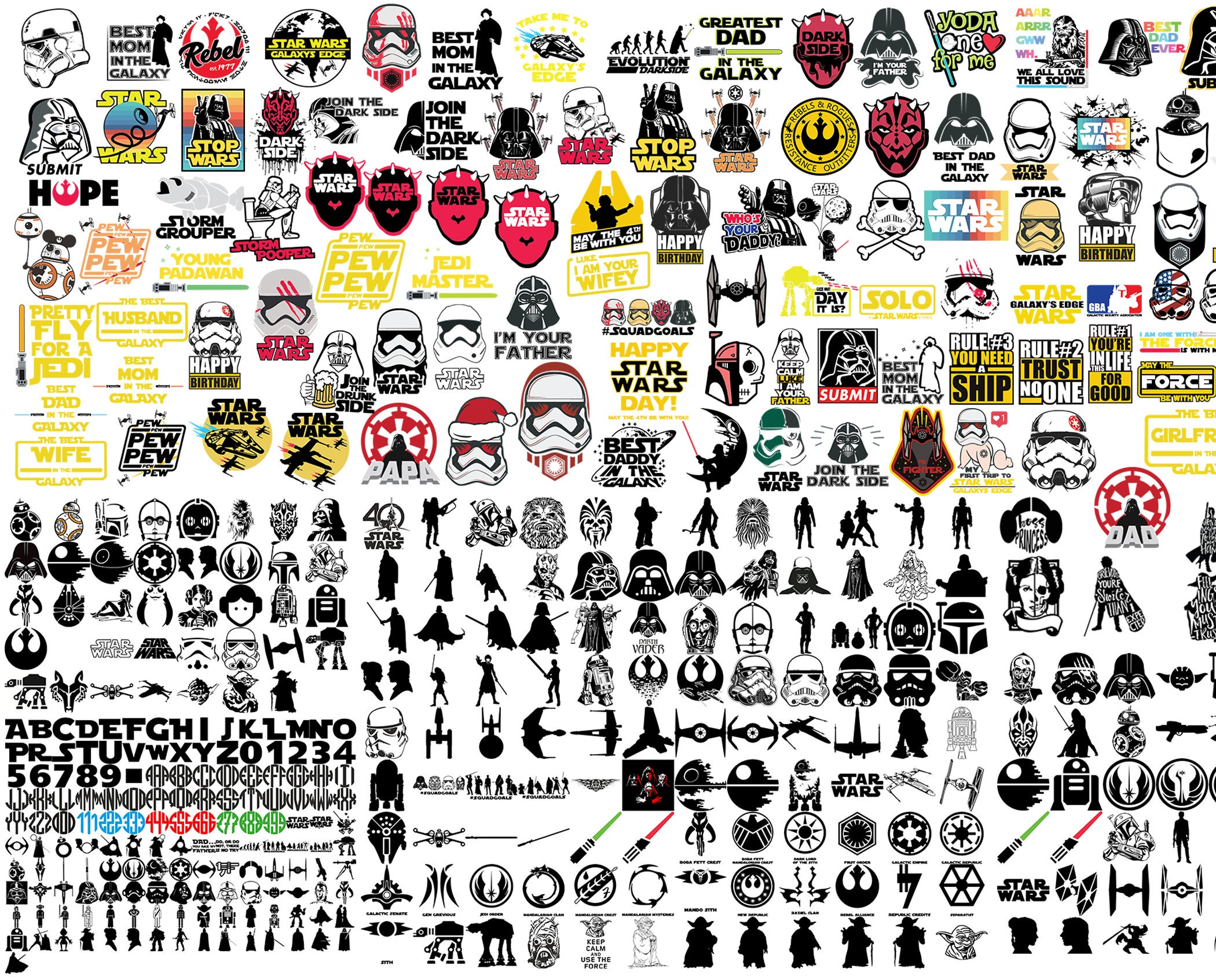 Star Wars Svg Bundle Star Wars Svg Star Wars Png Svg Files - Etsy