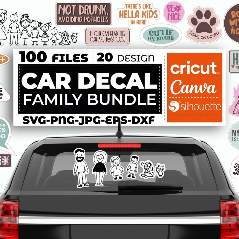 Family Car Stickers - Etsy