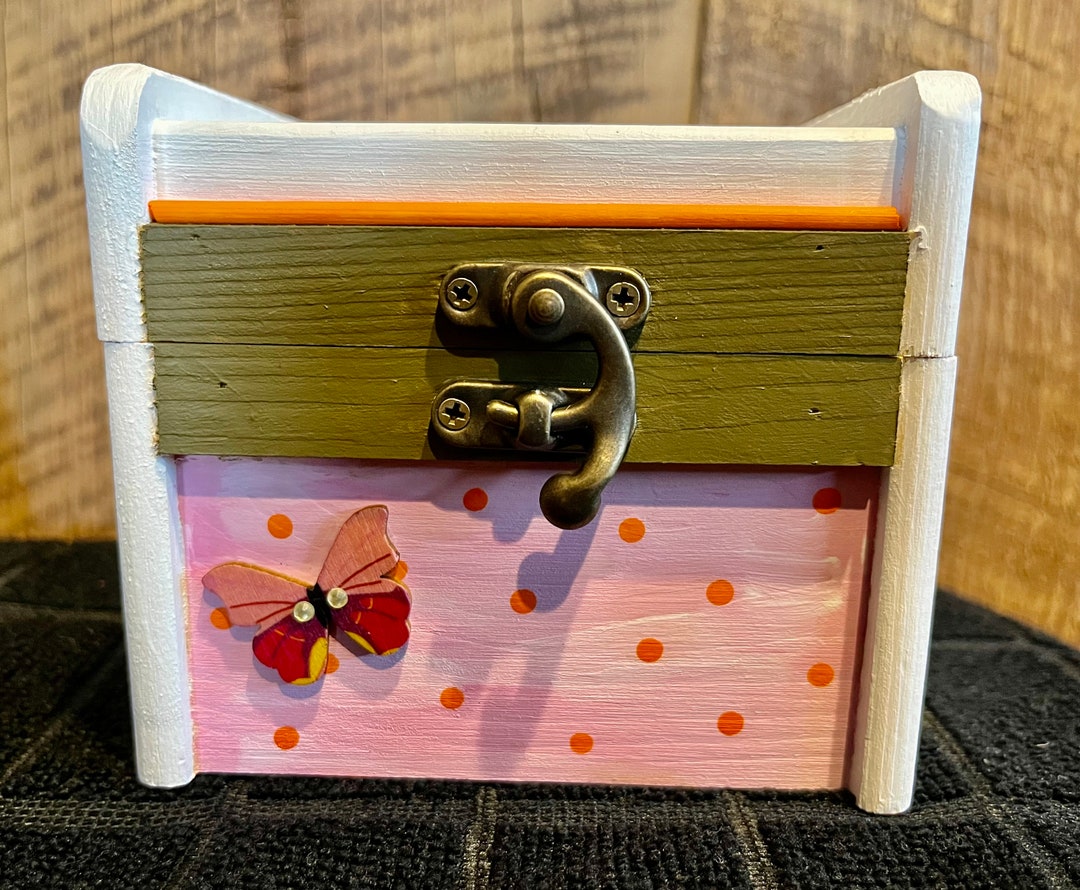 Boujee Groovy Stash Jewelry Wooden Box With Vibrant Colors - Etsy