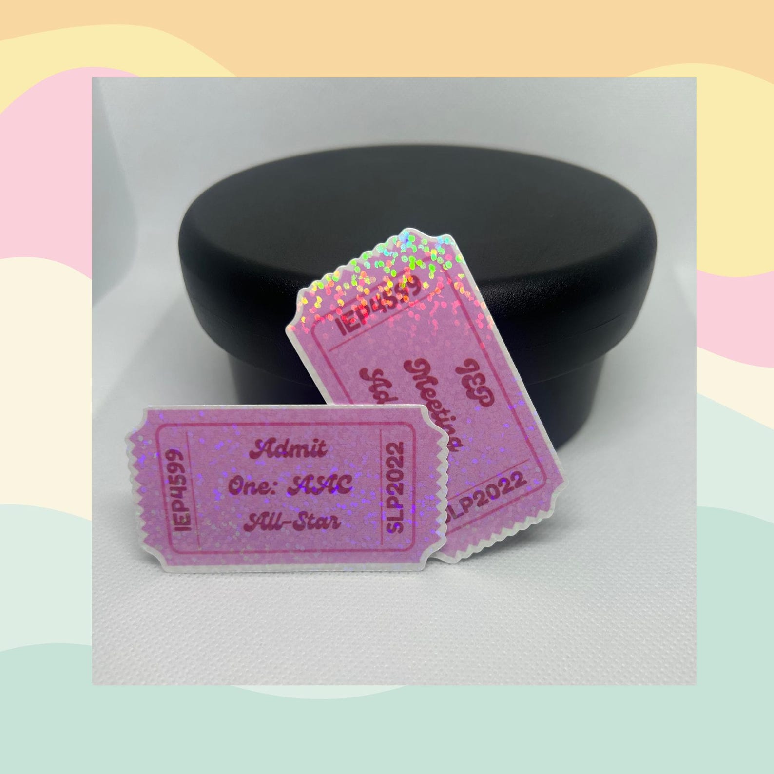 Speech Therapy Ticket Stickers | Funny SLP Gifts | Vinyl Decals for ...