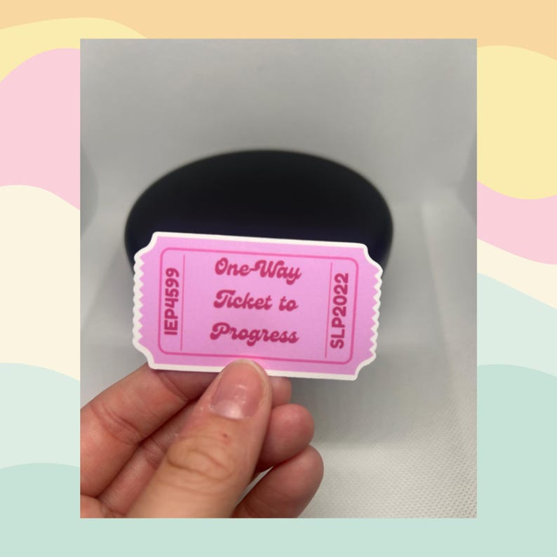 Speech Therapy Ticket Stickers | Funny SLP Gifts | Vinyl Decals for ...