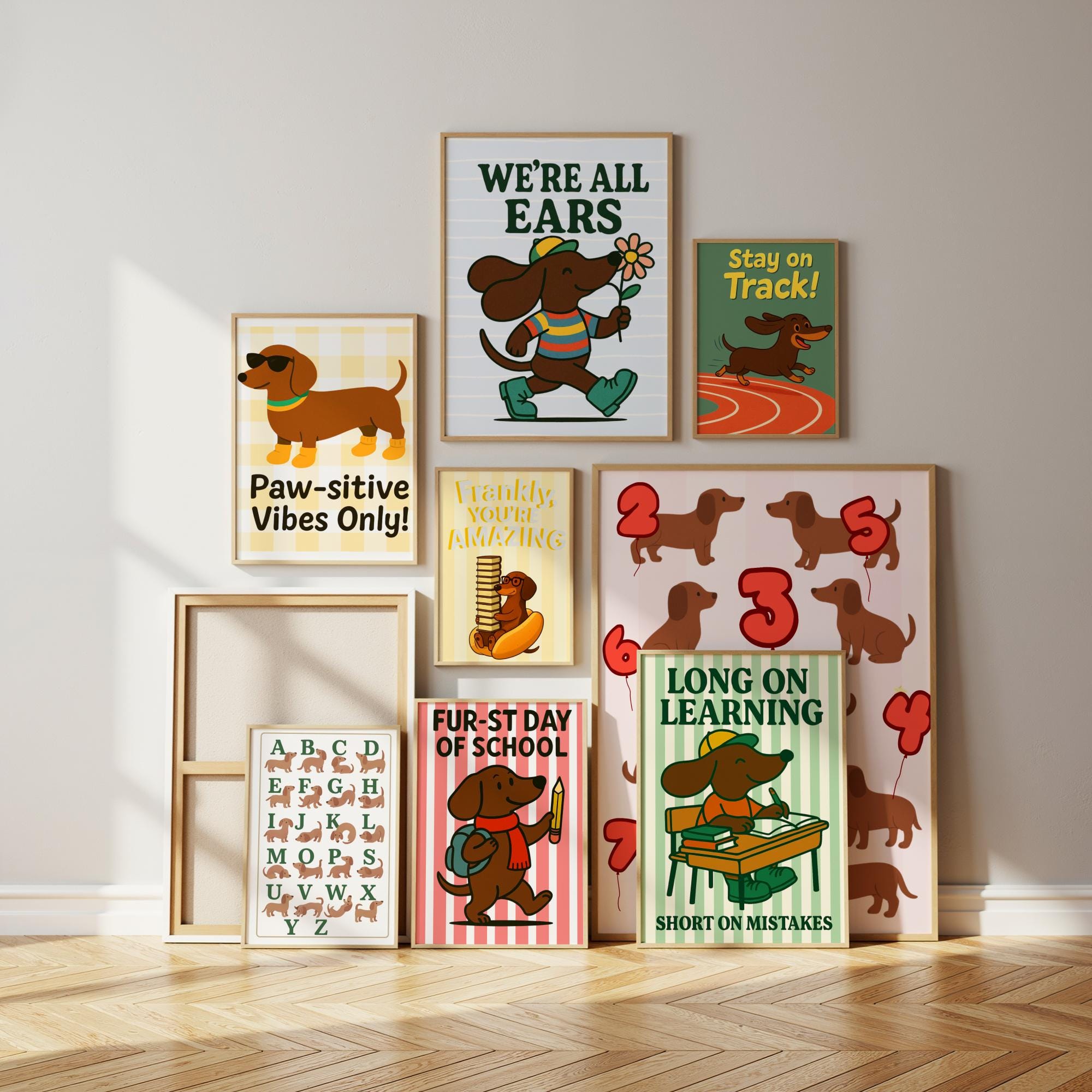 Dachshund Classroom Posters: Back to School Bulletin Board Set (digital ...