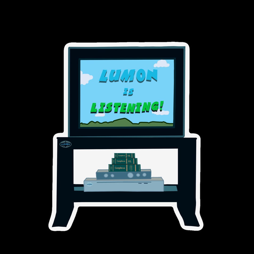Lumon is Listening Sticker | Severance Inspired TV Show Vinyl Sticker ...