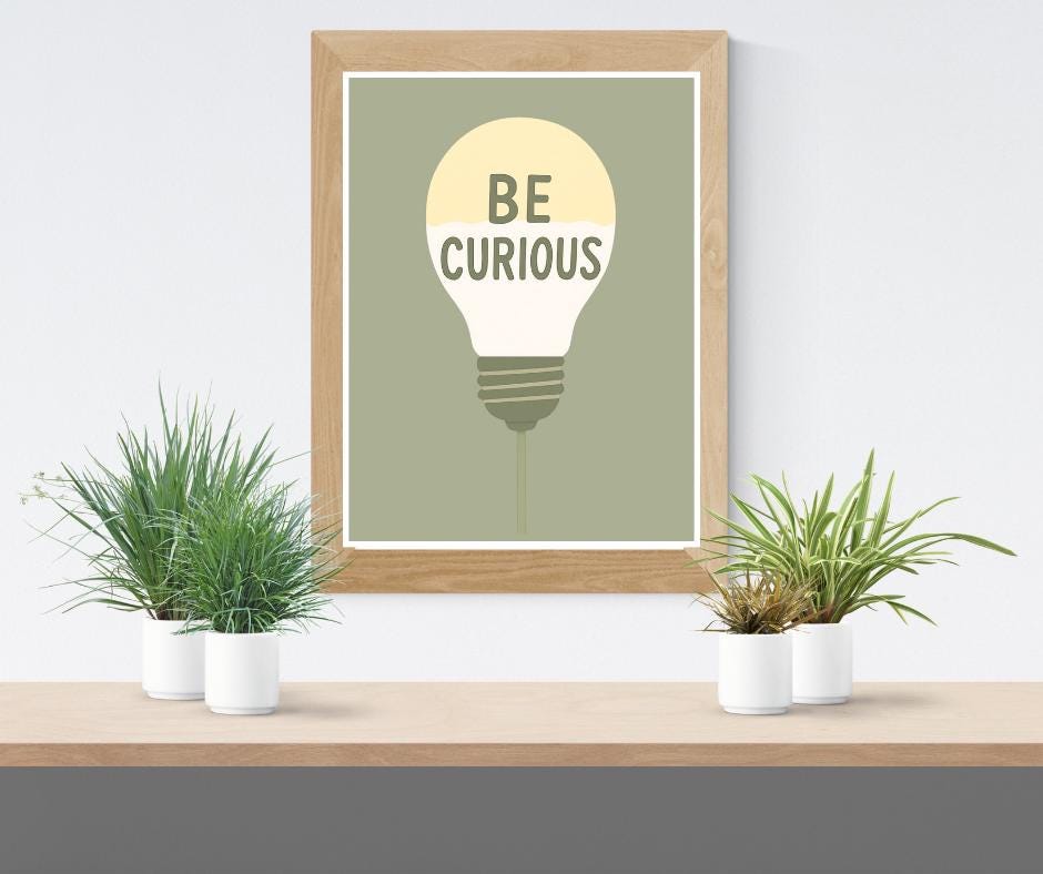 Growth Mindset Poster Bundle: Sage Green & Yellow Minimalist Classroom ...