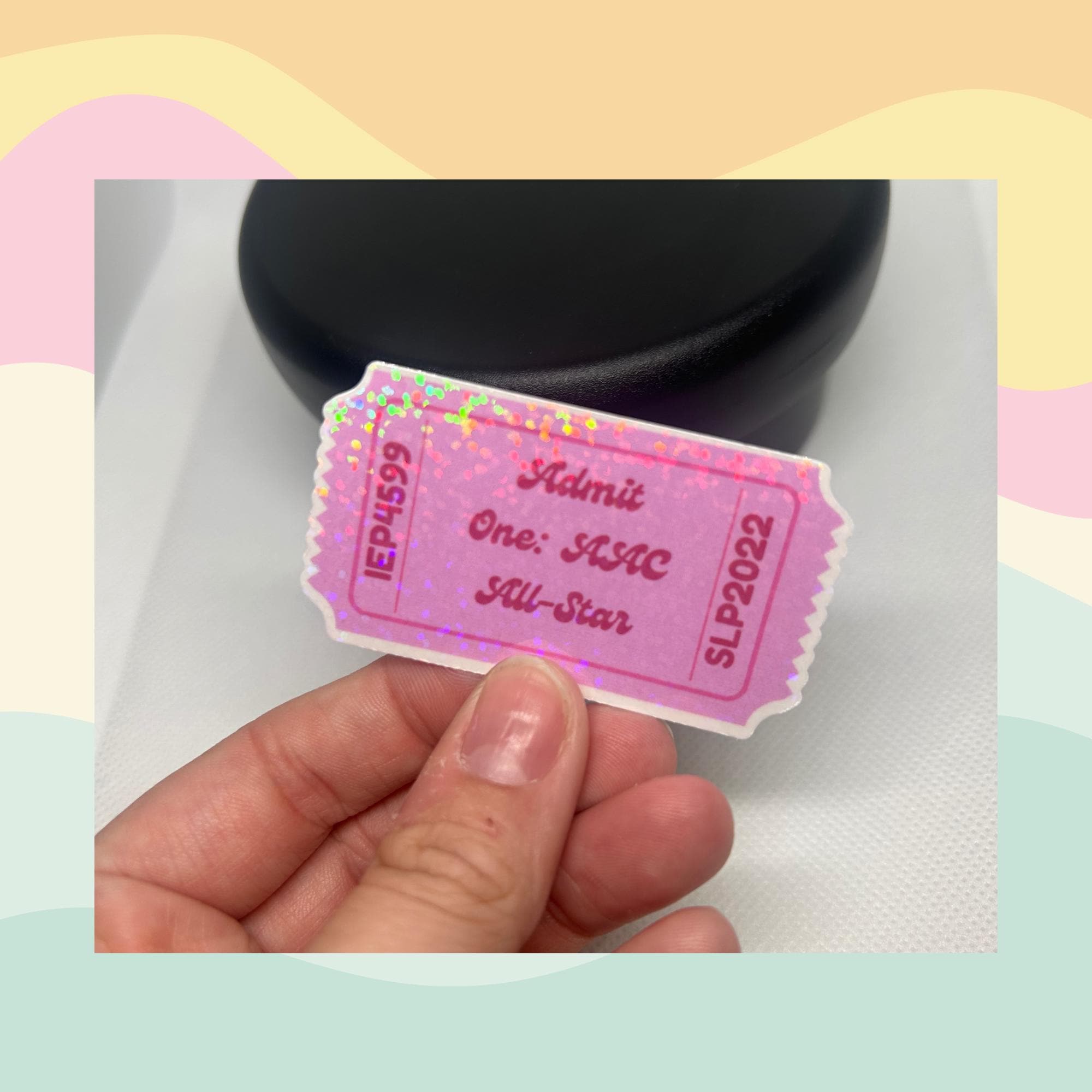 Speech Therapy Ticket Stickers | Funny SLP Gifts | Vinyl Decals for ...