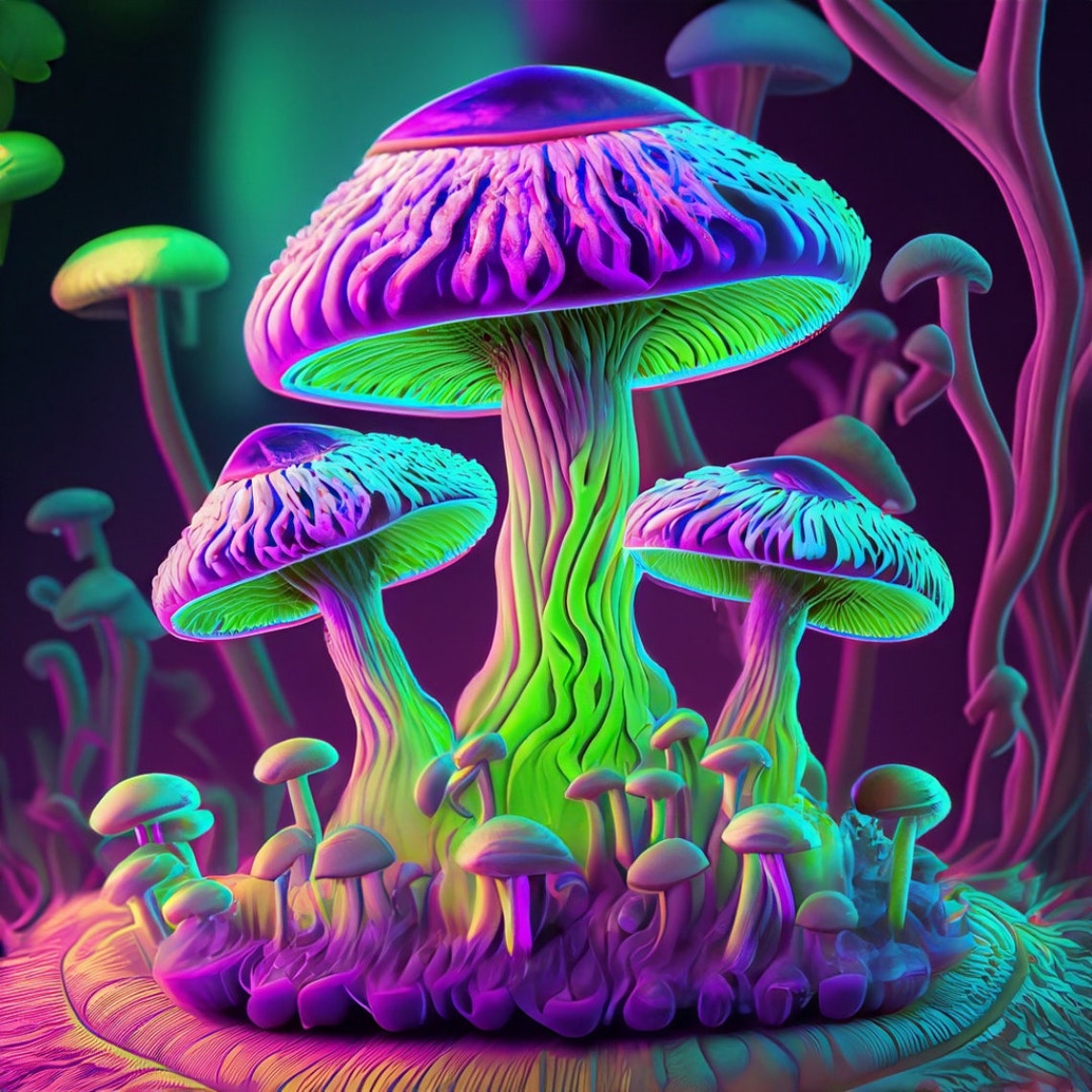 Magic Mushrooms Instant Download-digital Download for Prints/posters ...