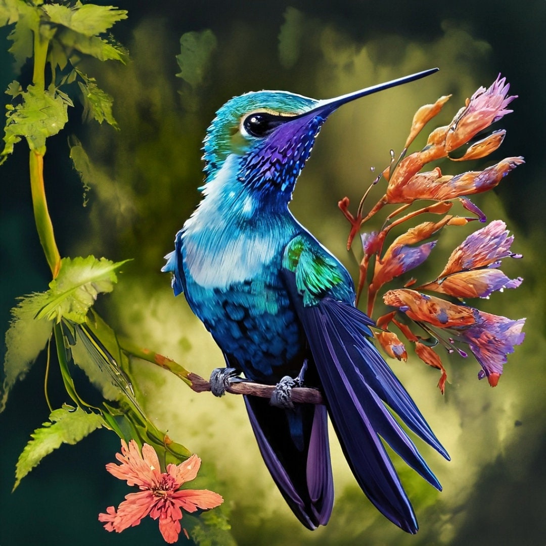 Beautiful Hummingbirds-bundle of 4 Digital Prints-ai Generated - Etsy