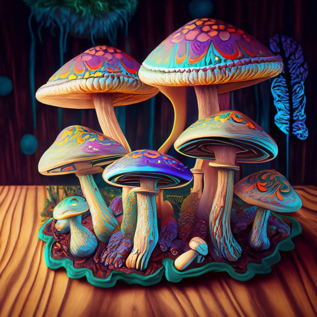 Magic Mushrooms Instant Download-digital Download for Prints/posters ...