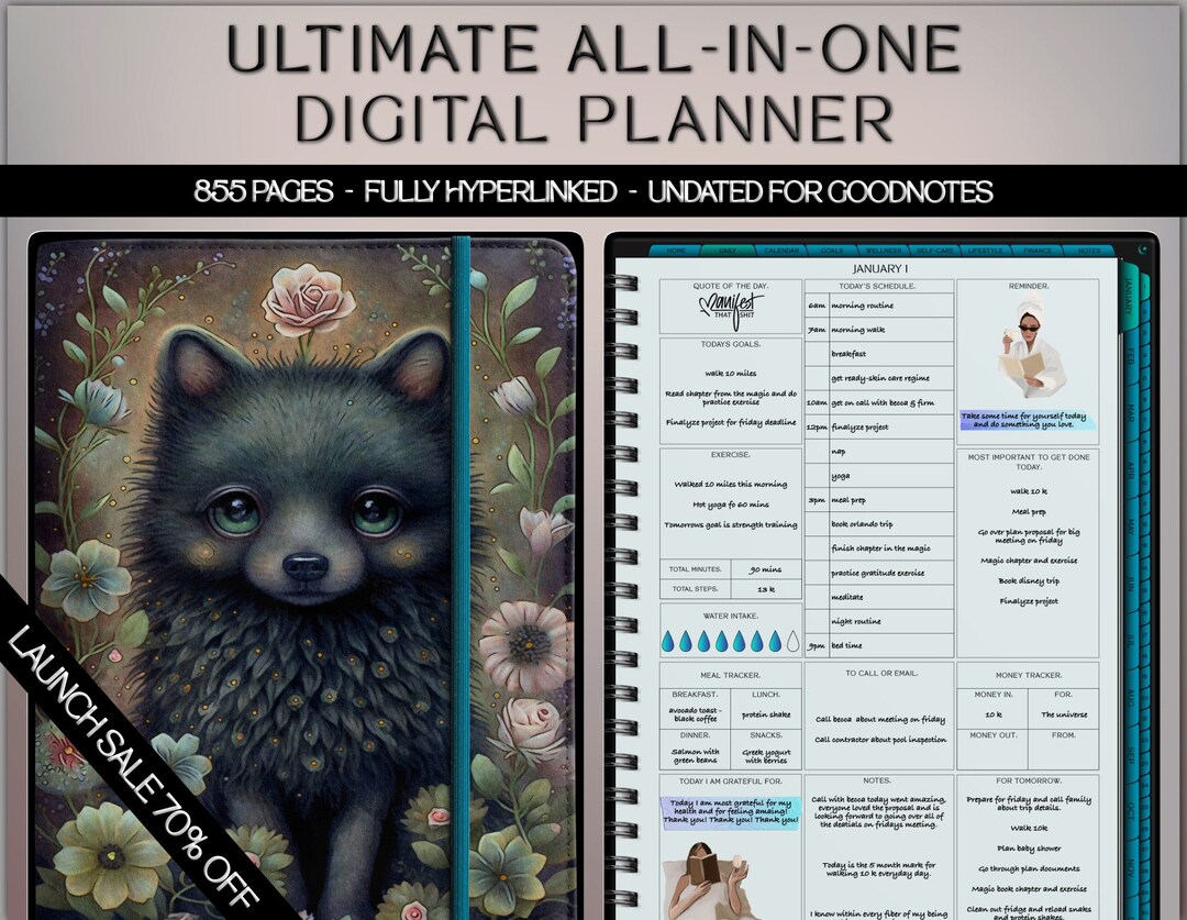 Digital Planner Goodnotes Daily Planner Goodnotes ADHD Planner Digital ...