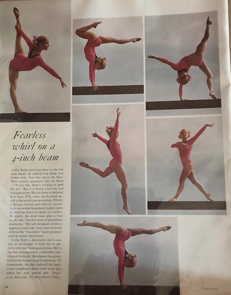 1970’s Cathy Rigby Original Vintage Life Magazine Feature - Etsy