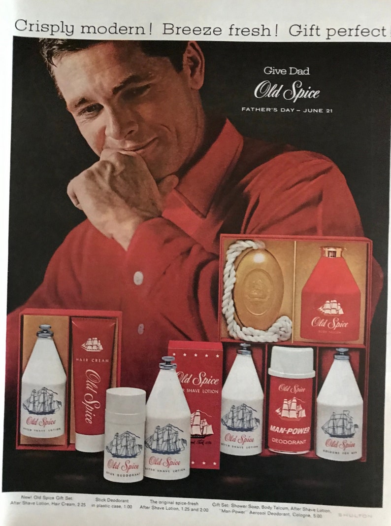 1960’s Old Spice Original Vintage Life Magazine Advertisement - Etsy