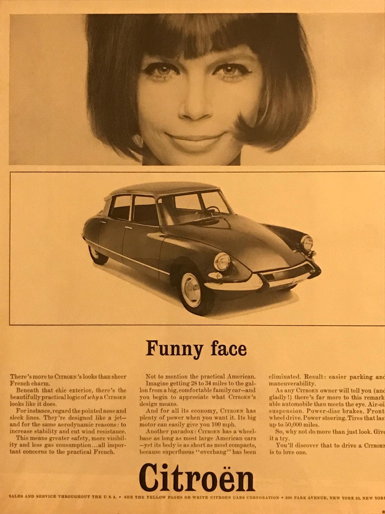 1960’s Citroen Original Vintage Life Magazine Advertisement - Etsy