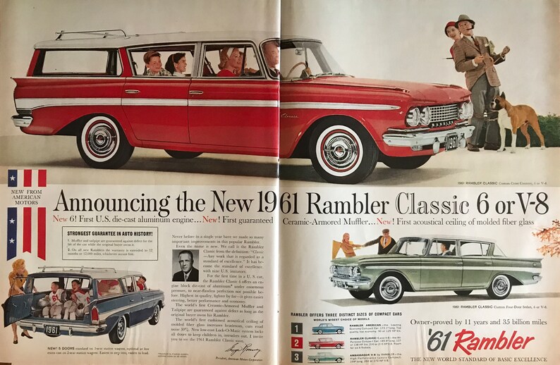 1960’s Rambler Vintage Life Magazine Advertisement - Etsy