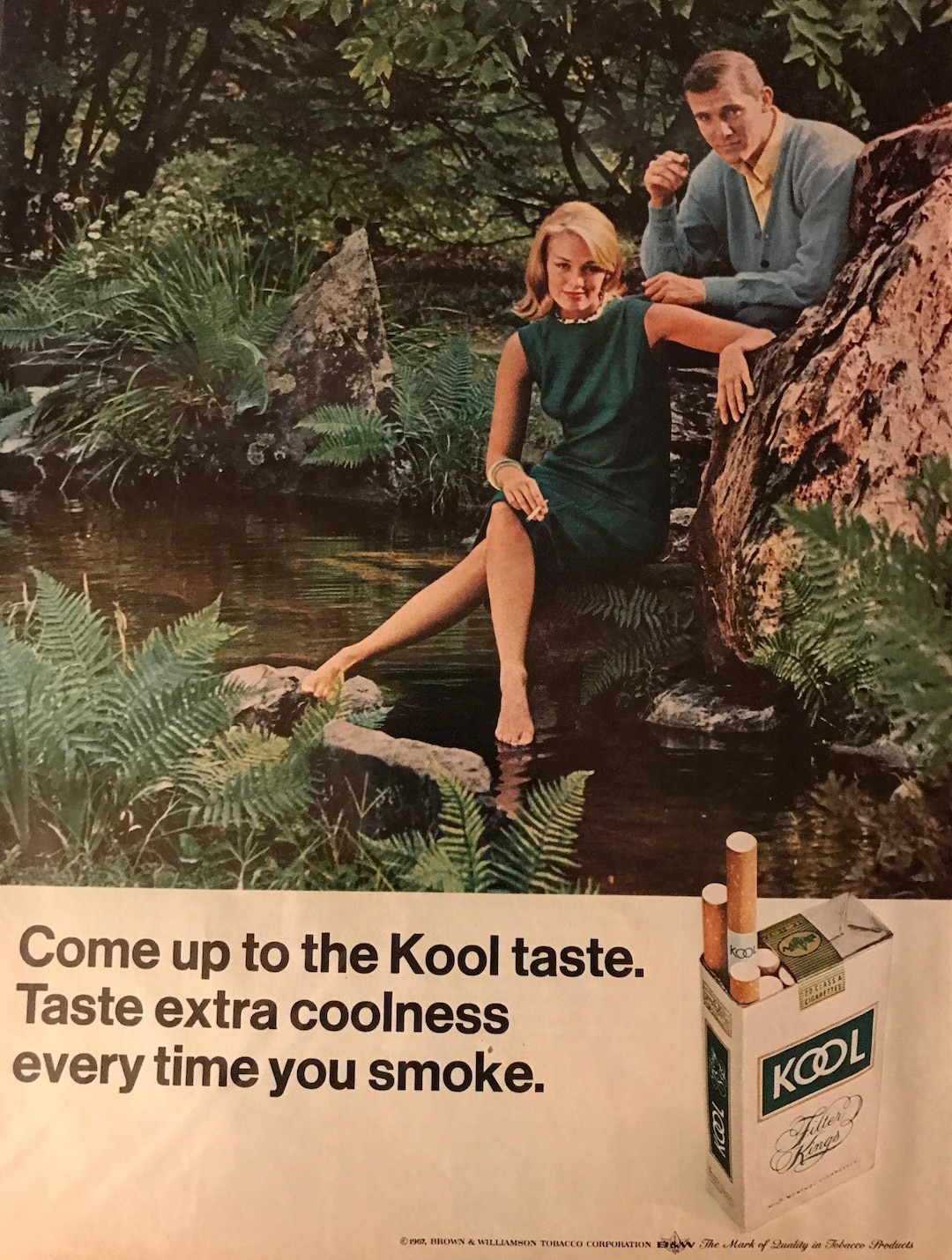 1960s Kool Cigarettes Original Vintage Life Magazine Advertisement - Etsy