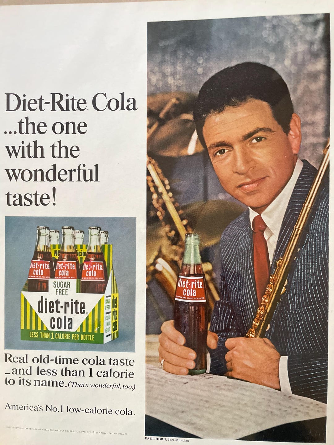 1960’s Diet Rite Cola Original Vintage Life Magazine Advertisement - Etsy