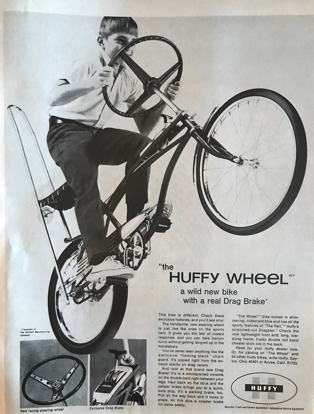 1960’s Huffy Original Vintage Life Magazine Advertisement - Etsy