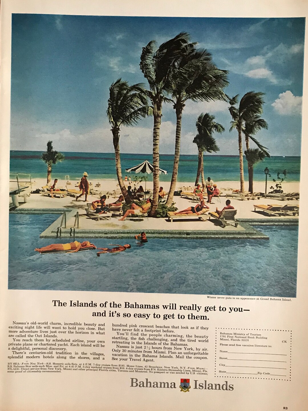 1960’s Bahamas Original Vintage Life Magazine Advertisement - Etsy