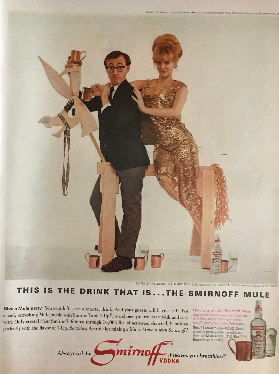 1960’s Smirnoff Original Vintage Life Magazine Advertisement - Etsy