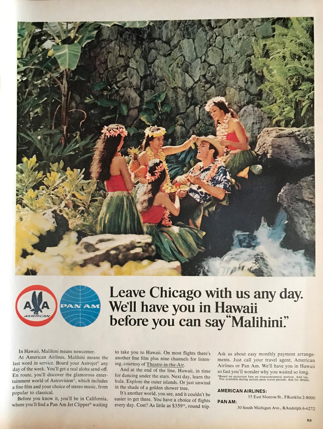 1960’s Pan Am Original Vintage Life Magazine Advertisement - Etsy