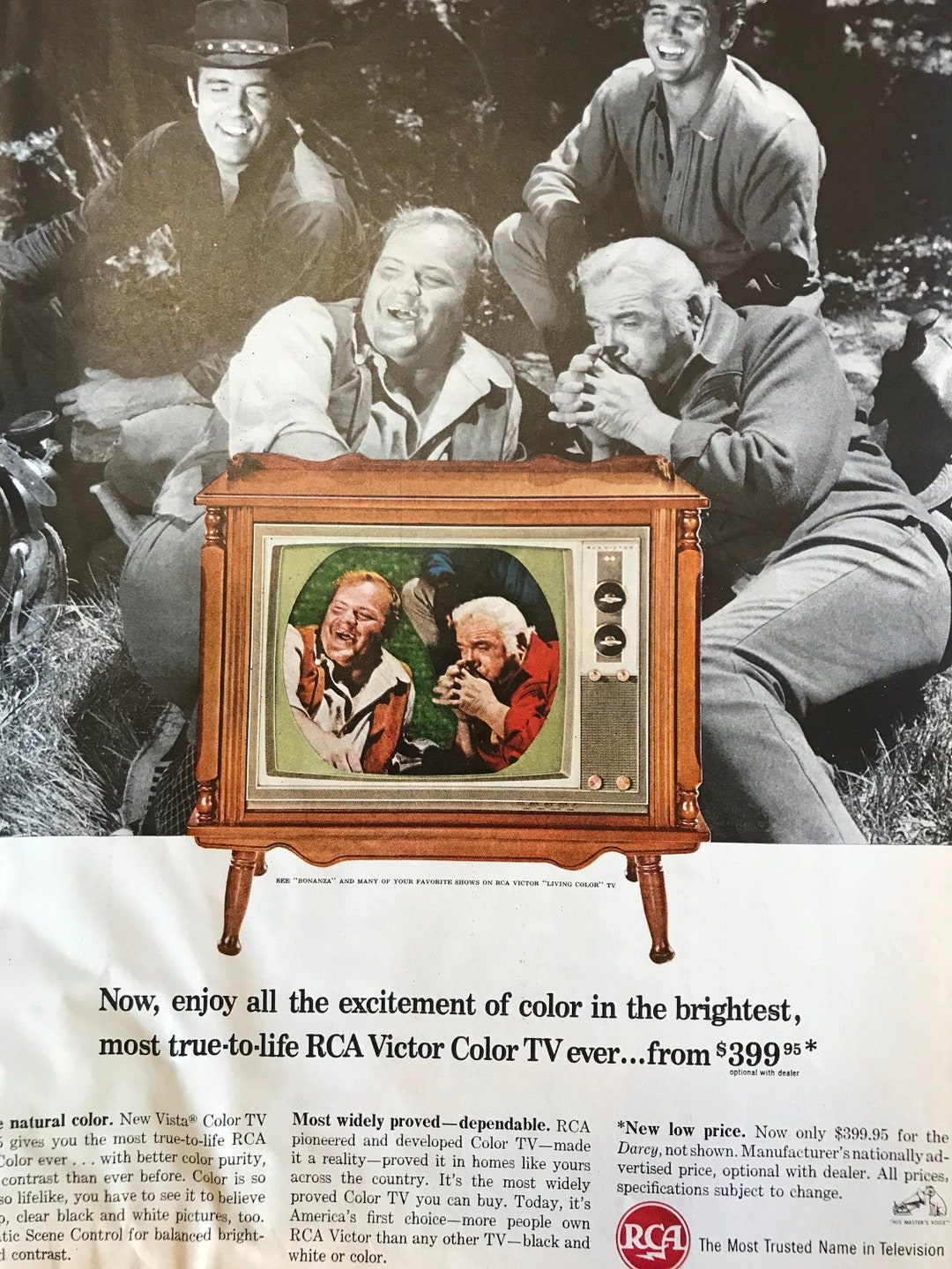 1960s RCA Original Vintage Life Magazine Advertisement - Etsy