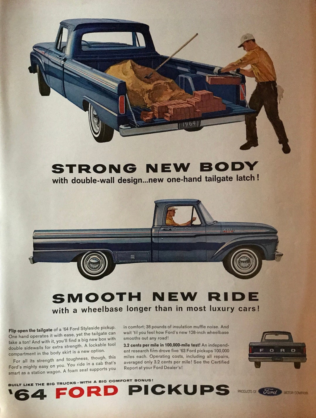 1960’s Ford Original Vintage Life Magazine Advertisement - Etsy