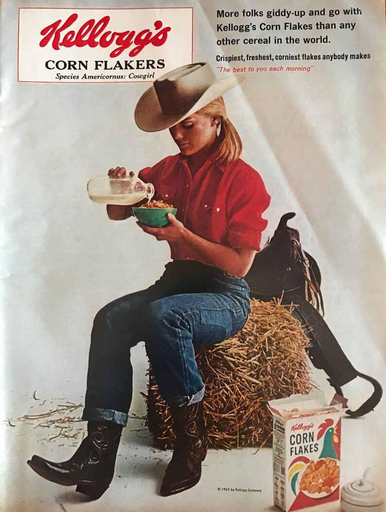 1960’s Kellogg’s Corn Flakes Original Vintage Life Magazine ...
