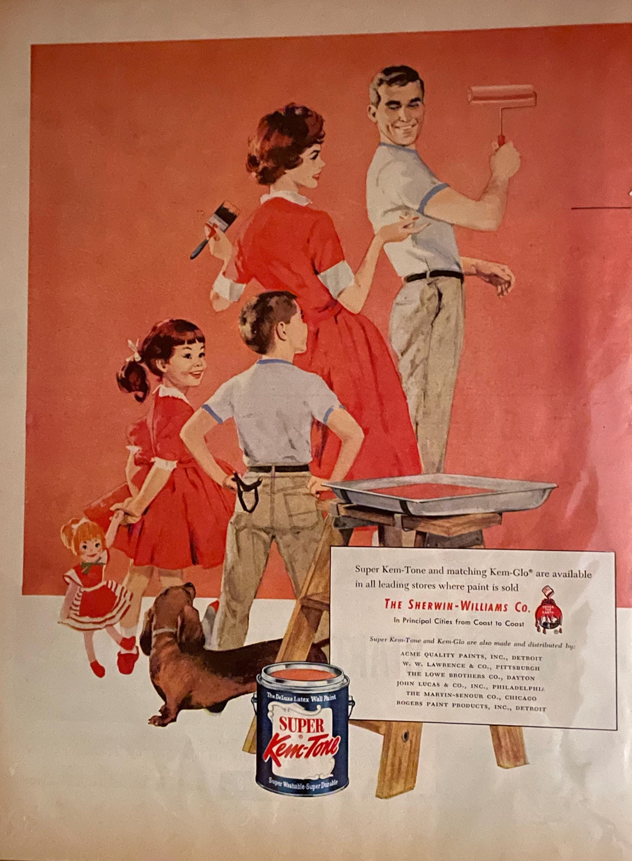 1950’s Sherwin Williams Original Vintage Life Magazine Advertisement - Etsy