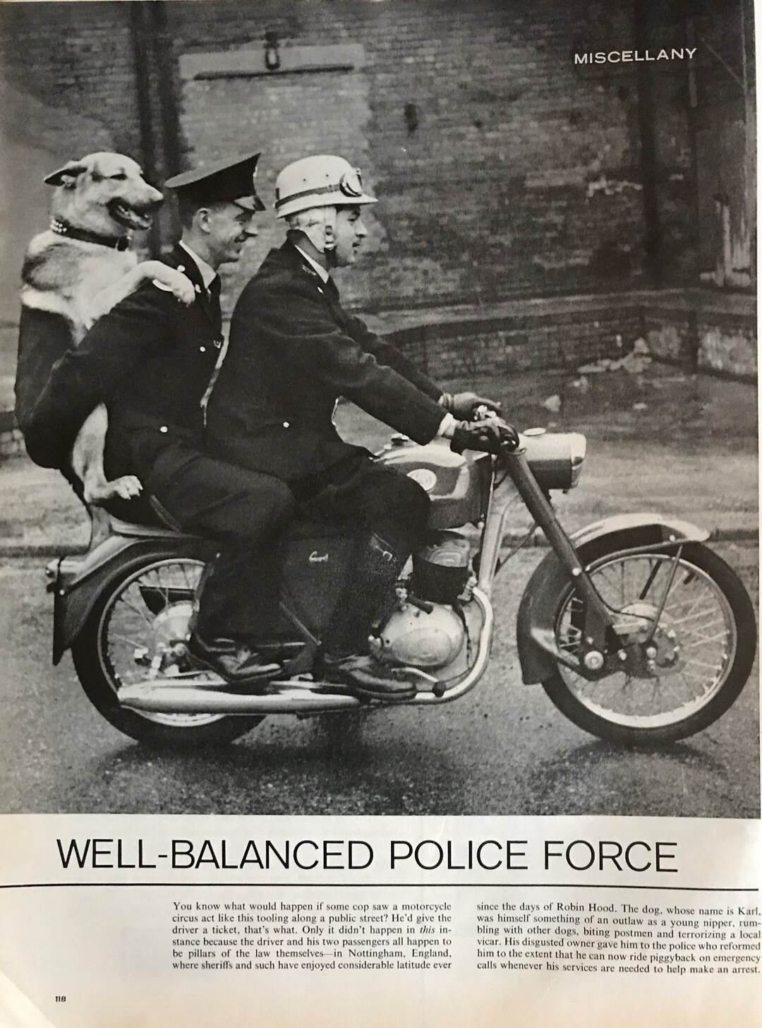1960’s Police Force Original Vintage Life Magazine Feature - Etsy
