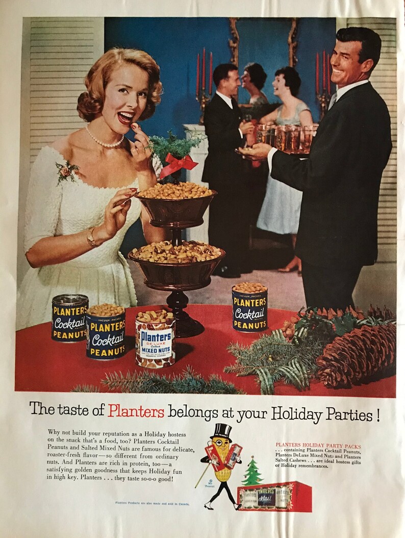 1960’s Planters Original Vintage Life Magazine Advertisement - Etsy