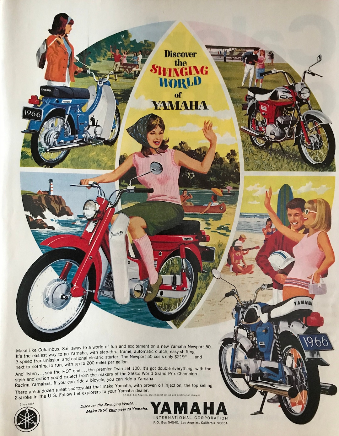 1960’s Yamaha Original Vintage Life Magazine Advertisement - Etsy